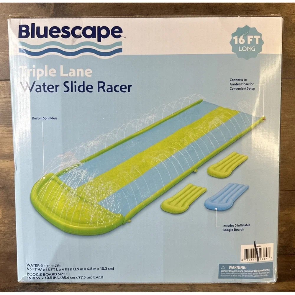 Bluescape | Swim | New Bluescape Triple Lane Water Slide Racer With 3 ...